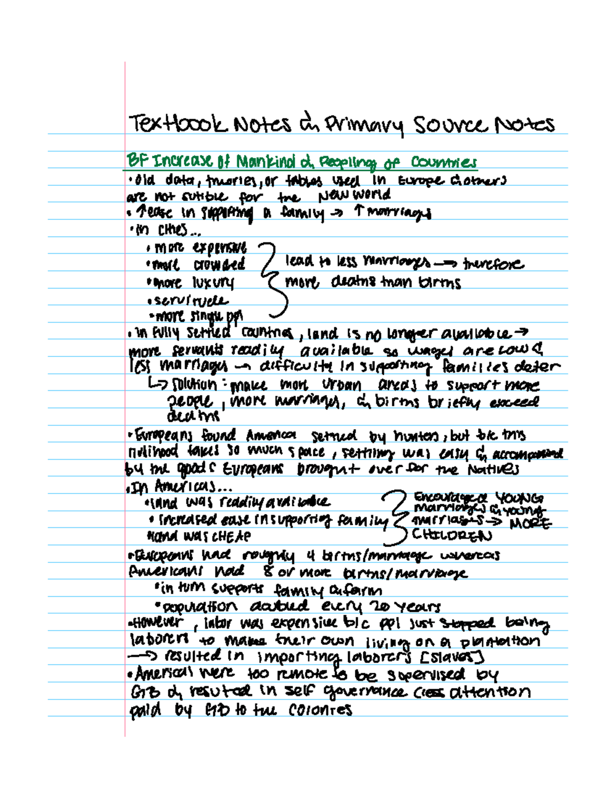 Benjamin Franklin Pamphlet - Packet Reading Notes - Textbook Notes In ...