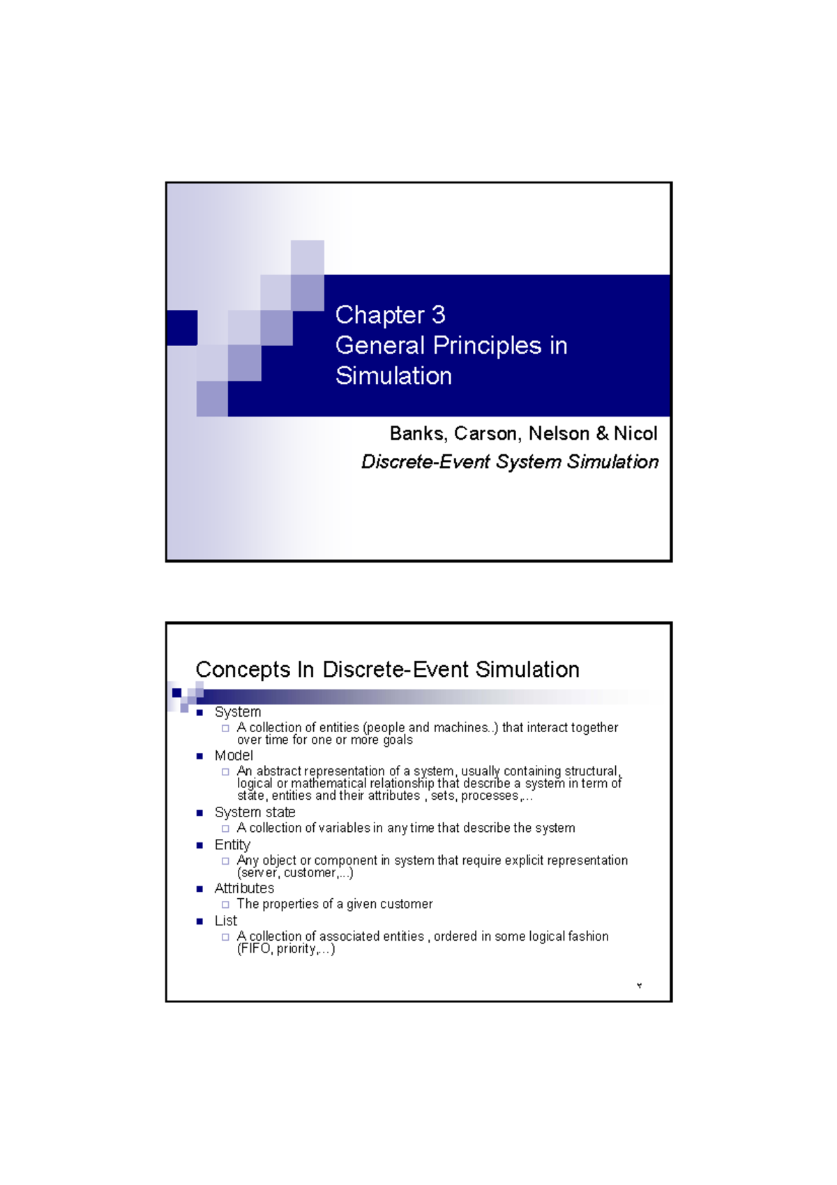 Chapter 3 - yeu em nhieu lăm - Chapter 3 General Principles in Simulation Banks, Carson, Nelson ...