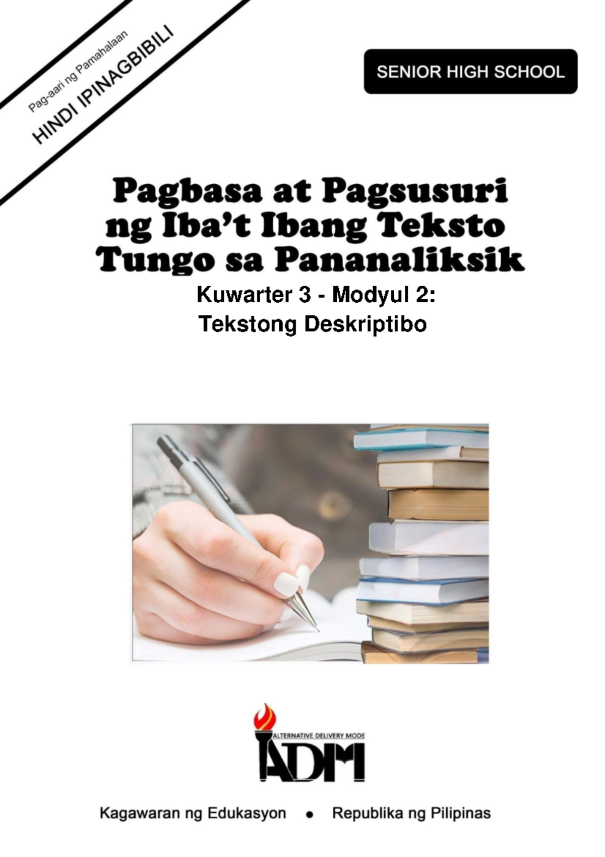 G11-Pagbasa 11 Kwarter 3 Mod2 Tekstong Deskriptibo v3 - Kuwarter 3 - Modyul 2: Tekstong ...
