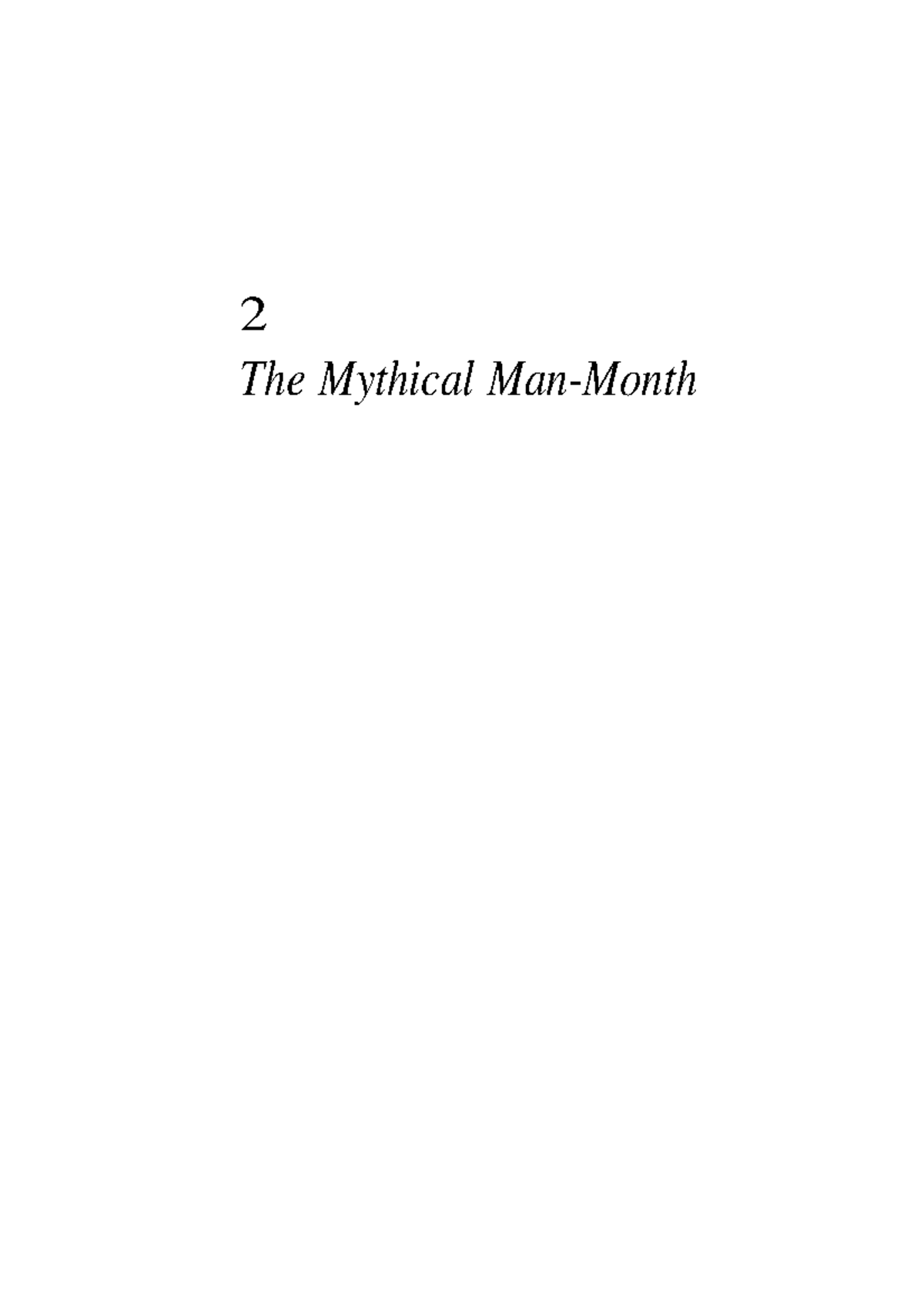 Mythical Man Month - Apuntes 21 - 2 The Mythical Man-Month 14 The ...