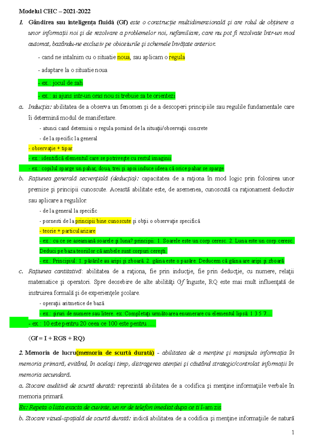 Abilitati+exemple-CHC 2021-2022 - 1. Gândirea sau inteligența fluidă ...