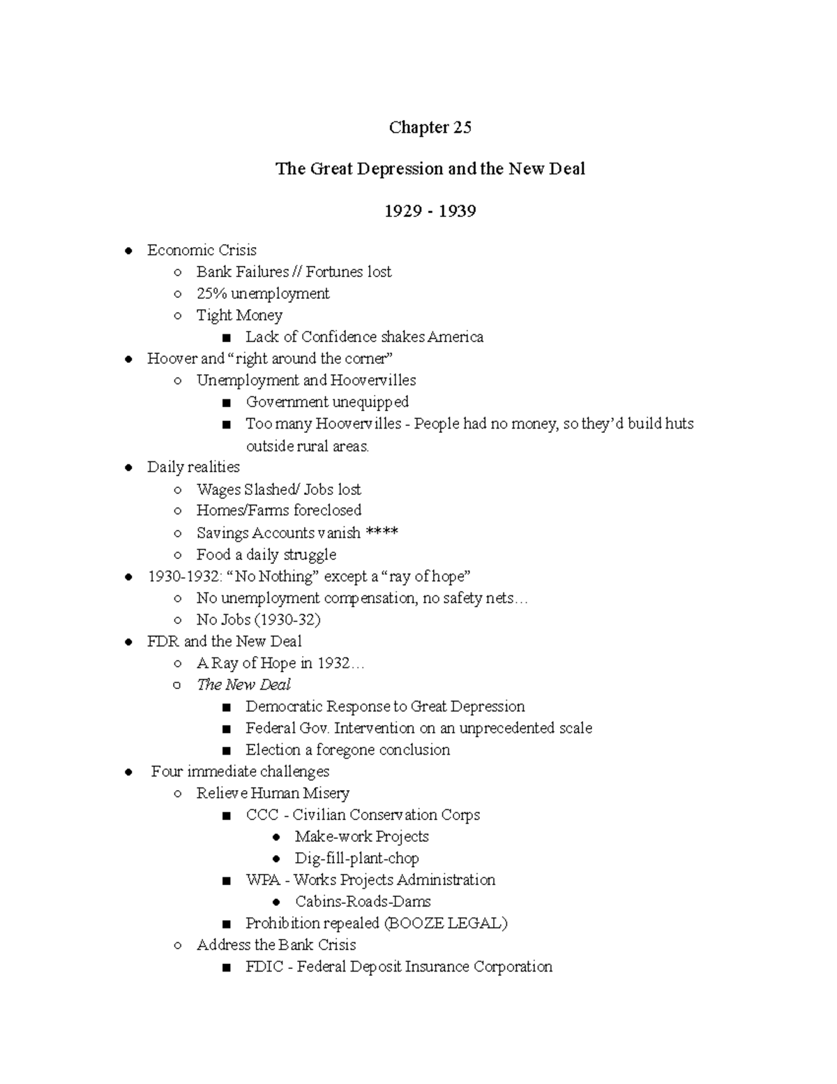HIST 2112 (CH 25-26) - Professor: Richard Mannion - Chapter 25 The ...