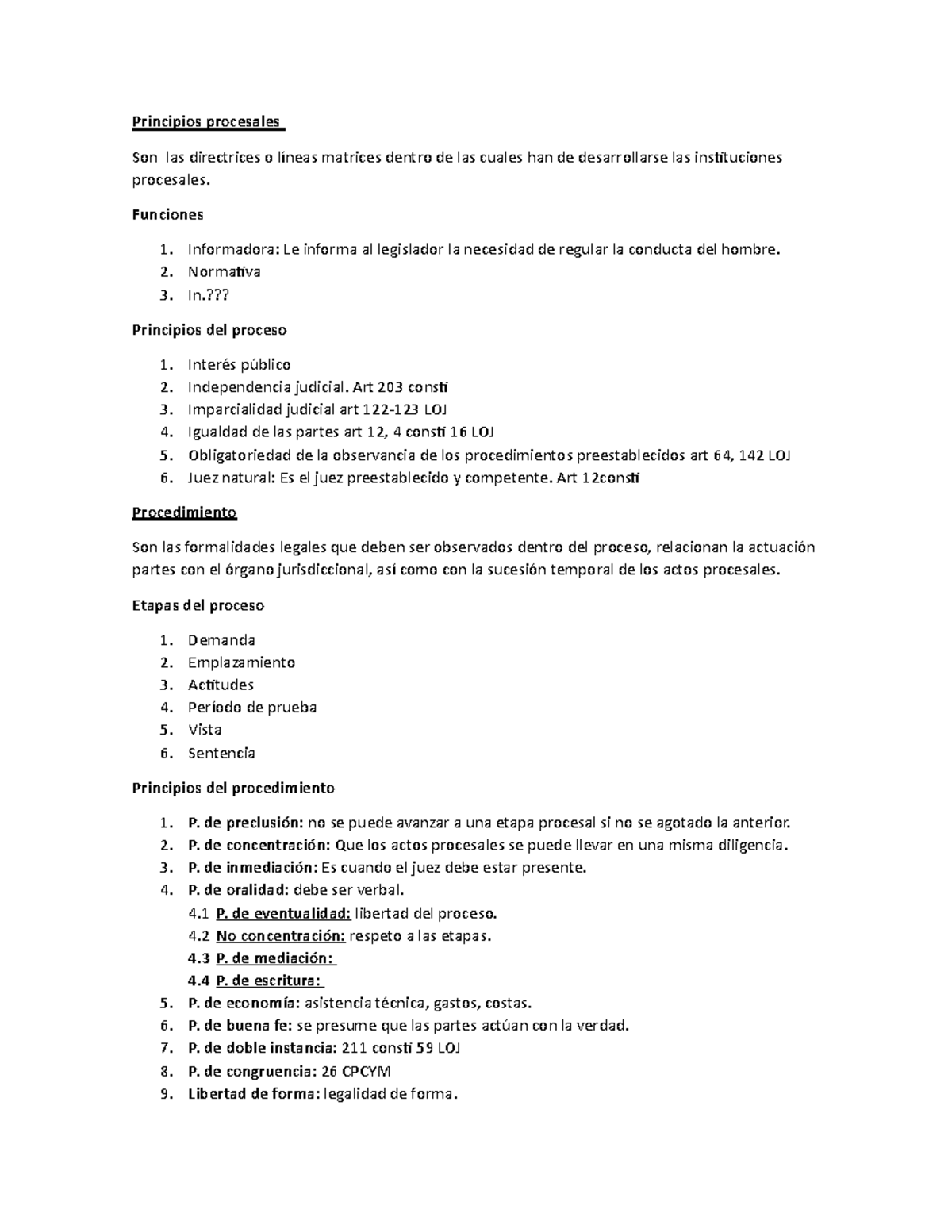 Procesal civil 1-2 - sgdfg - Principios procesales Son las directrices ...