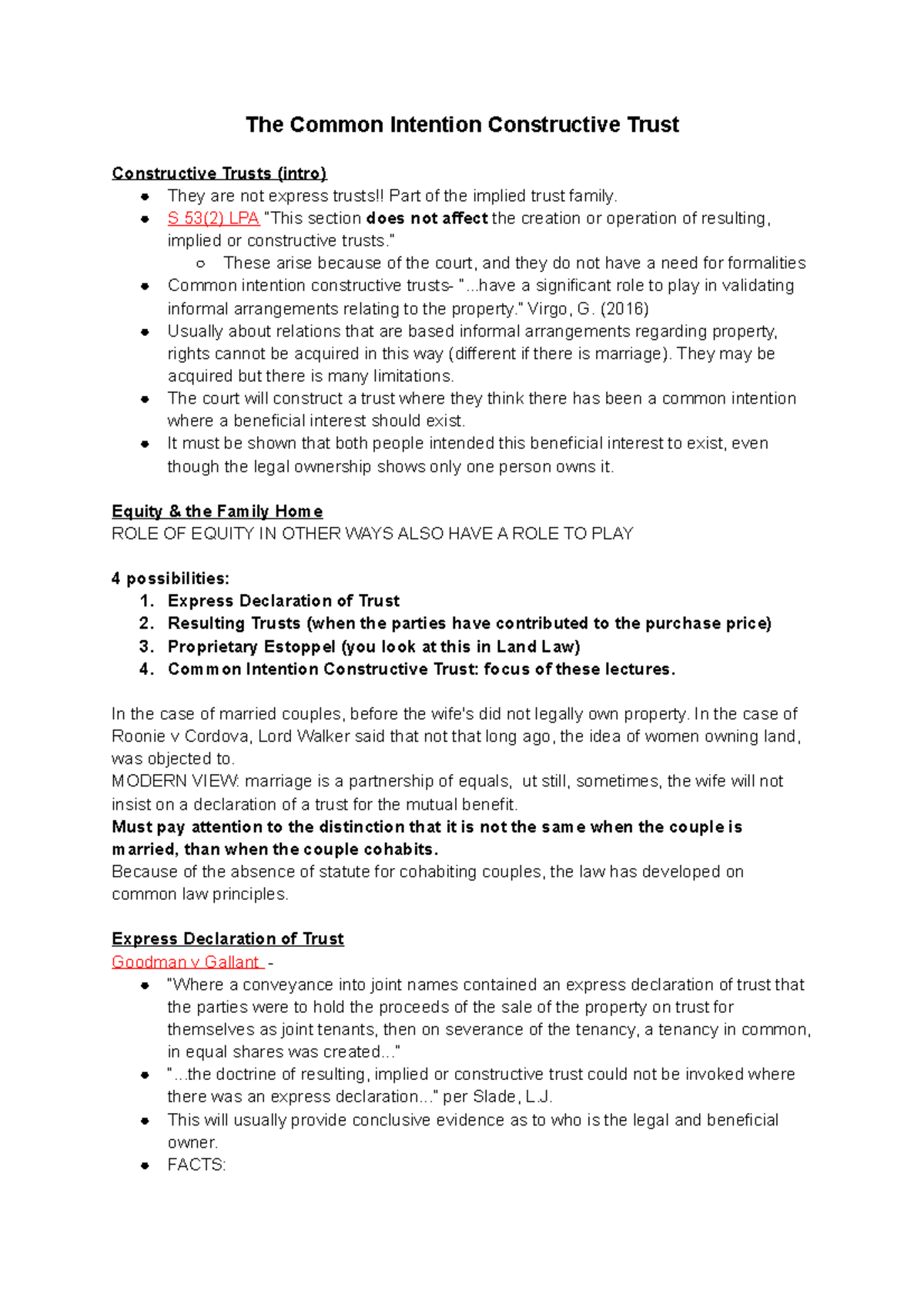 7. The Common Intention Constructive Trust - The Common Intention ...