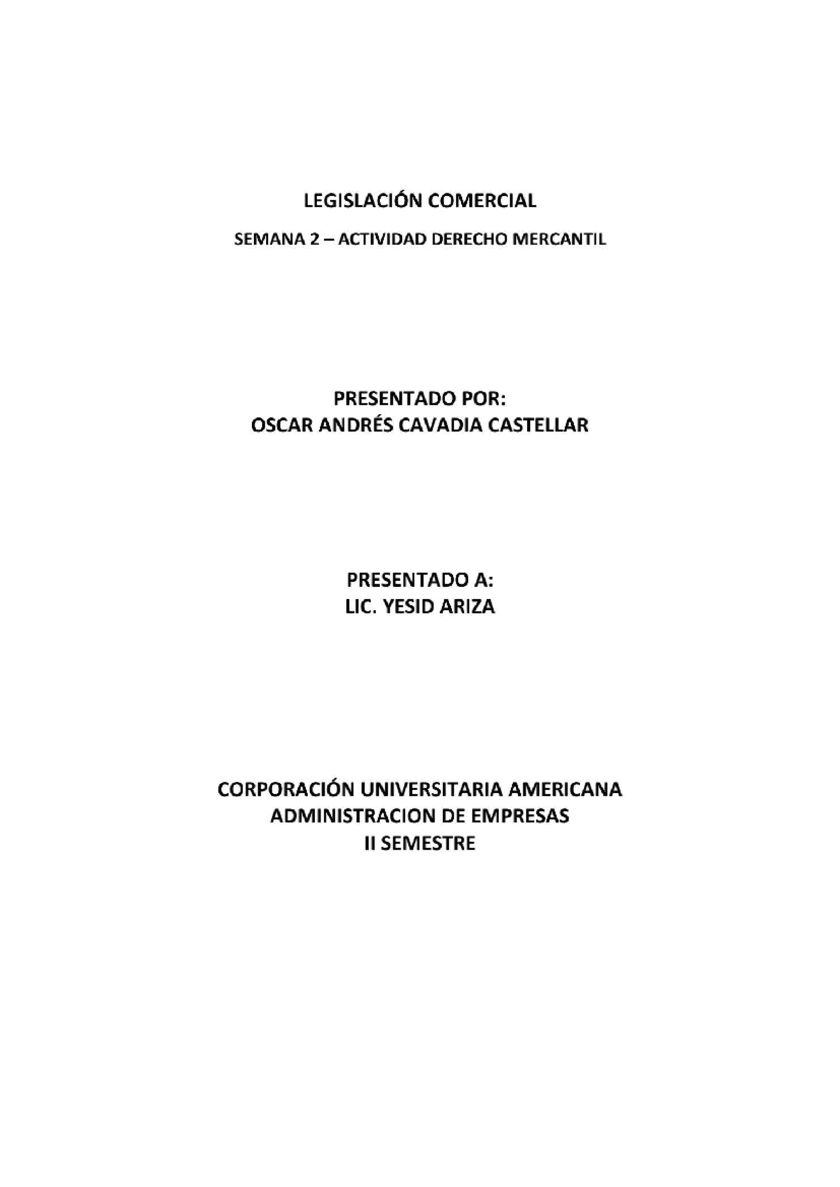 Legislación Comercial - Oscar Cavadia Castellar - Derecho Coomercial ...