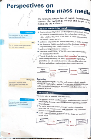 PYP BANK MASS Media - Sociology - Studocu
