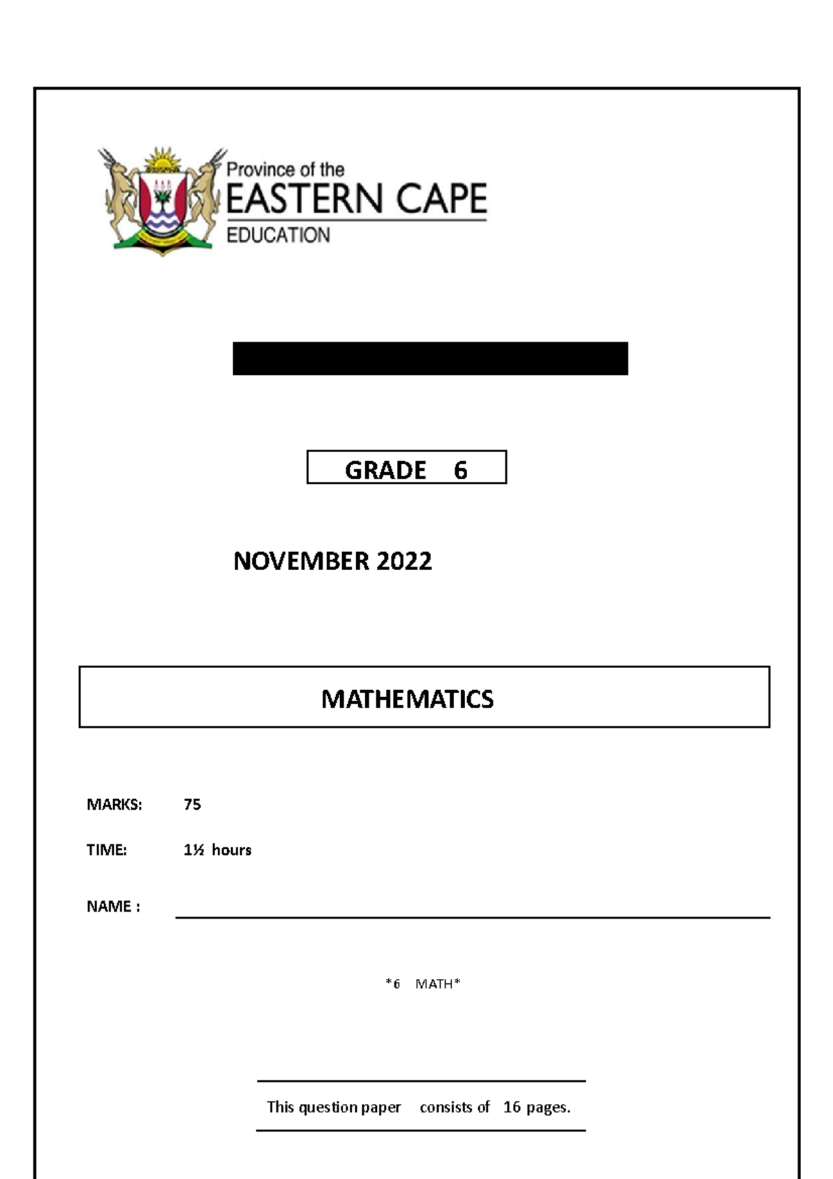 Mathematics GR6 QP NOV 2017 English - INTERMEDIATE PHASE GRADE 6 ...