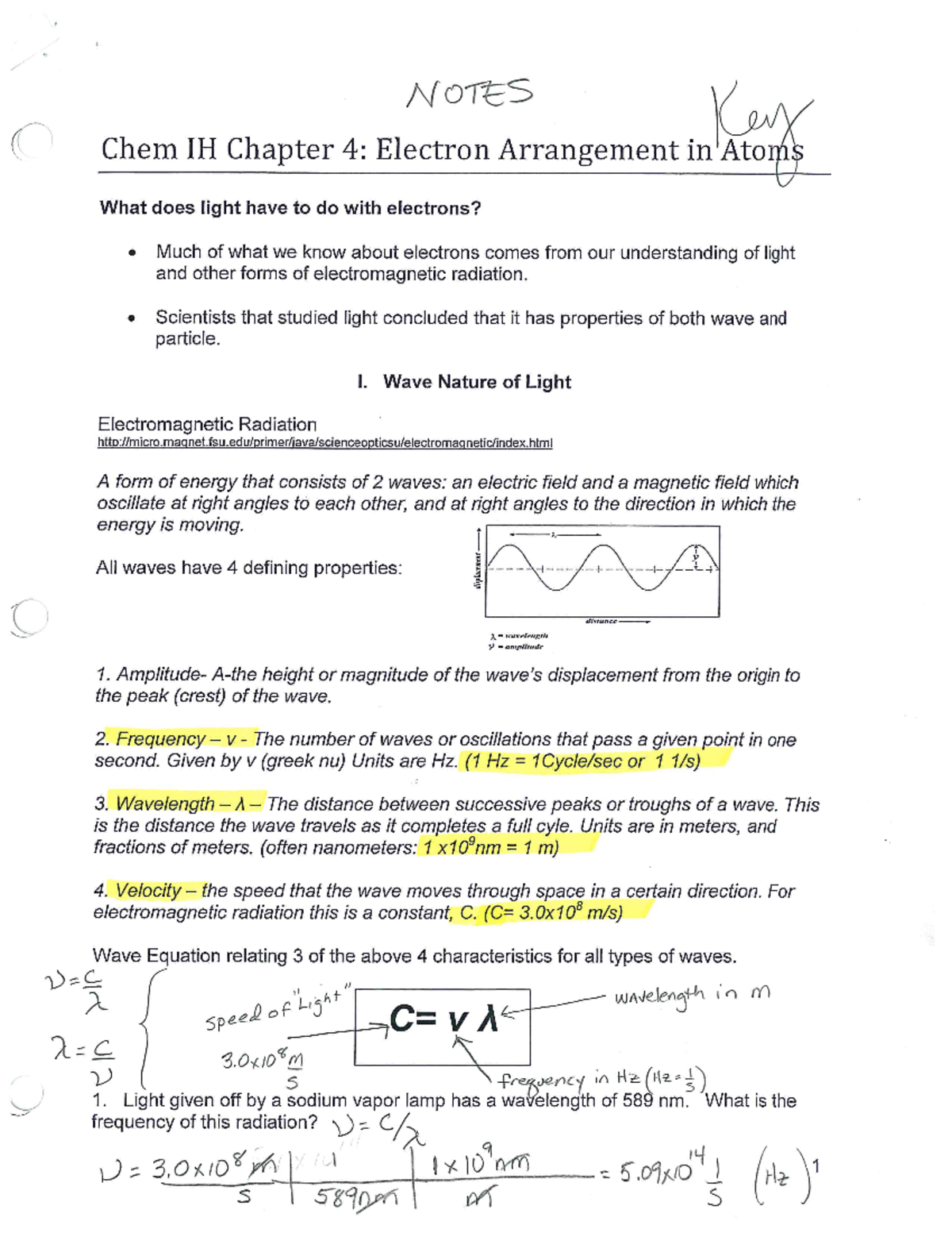 Electromagnetic radiation class notes - PHY1506 - Studocu