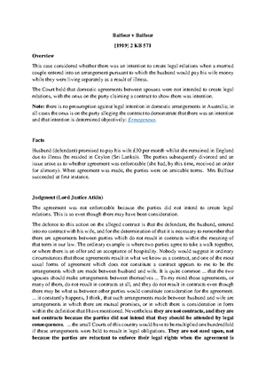 LW201 Topic 5 - SUMMARY - Contract Law 1 - USP - Studocu