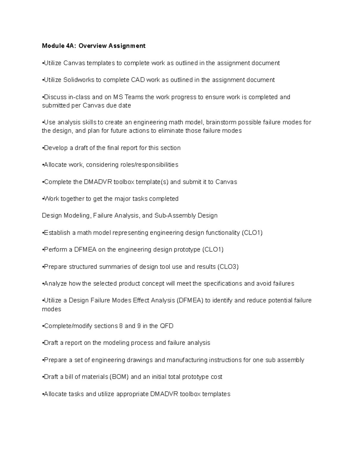 Module 4A: Overview Assignment - Module 4A: Overview Assignment ...