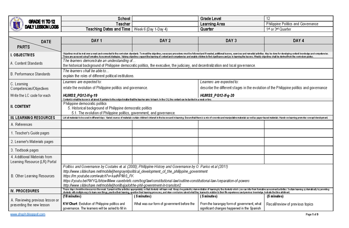 PPG Week f - Historical Background of Philippine Democratic Politics ...