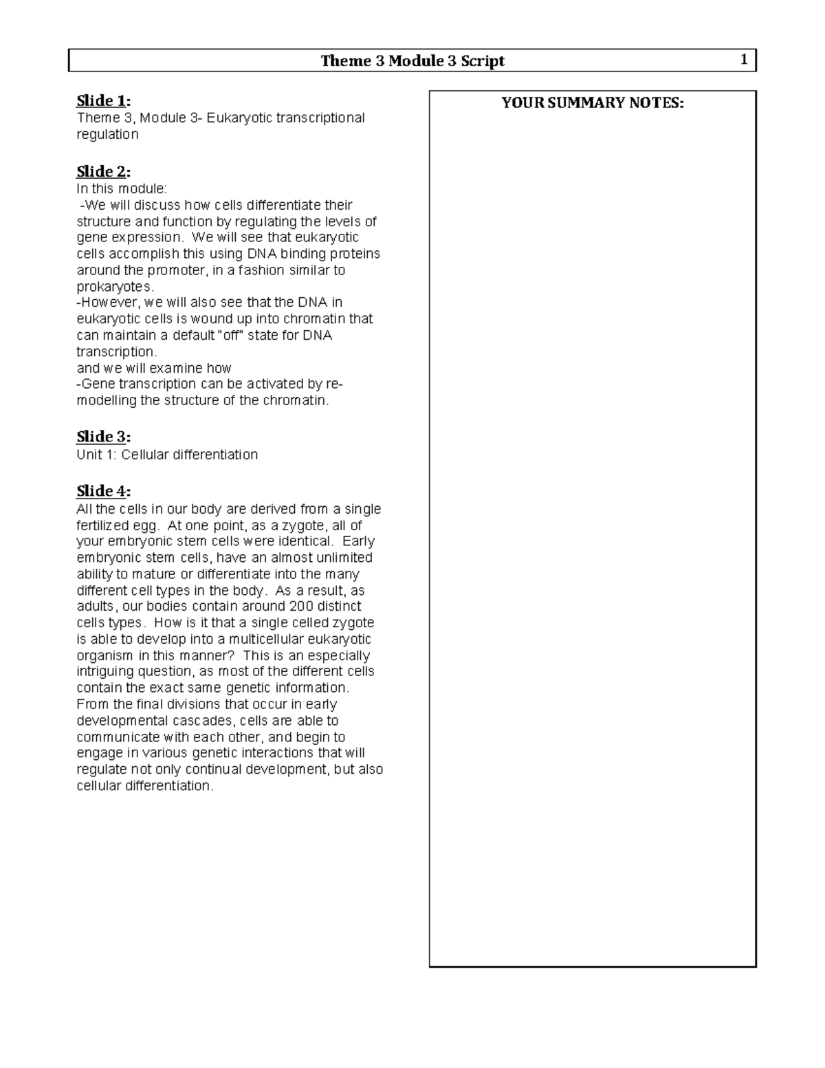 Theme 3Module 3Script - Theme 3 Module 3 Script Slide 1: Theme 3 ...