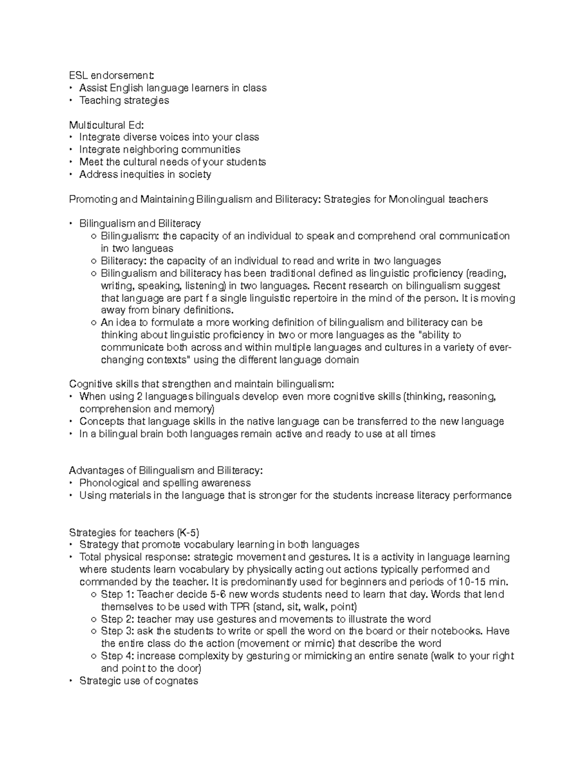 Promoting and Maintaining Bilingualism and Biliteracy - Recent research ...