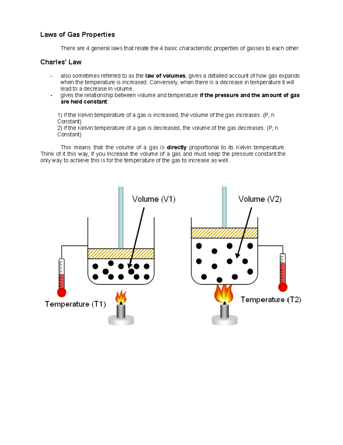 Gas Law - Gas Laws - Laws of Gas Properties There are 4 general laws ...