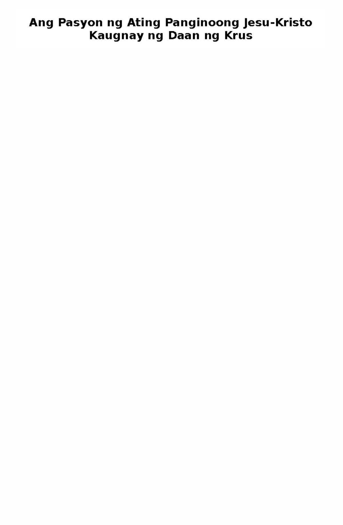 Ang-Pasyon - pasyon - Ang Pasyon ng Ating Panginoong Jesu-Kristo ...