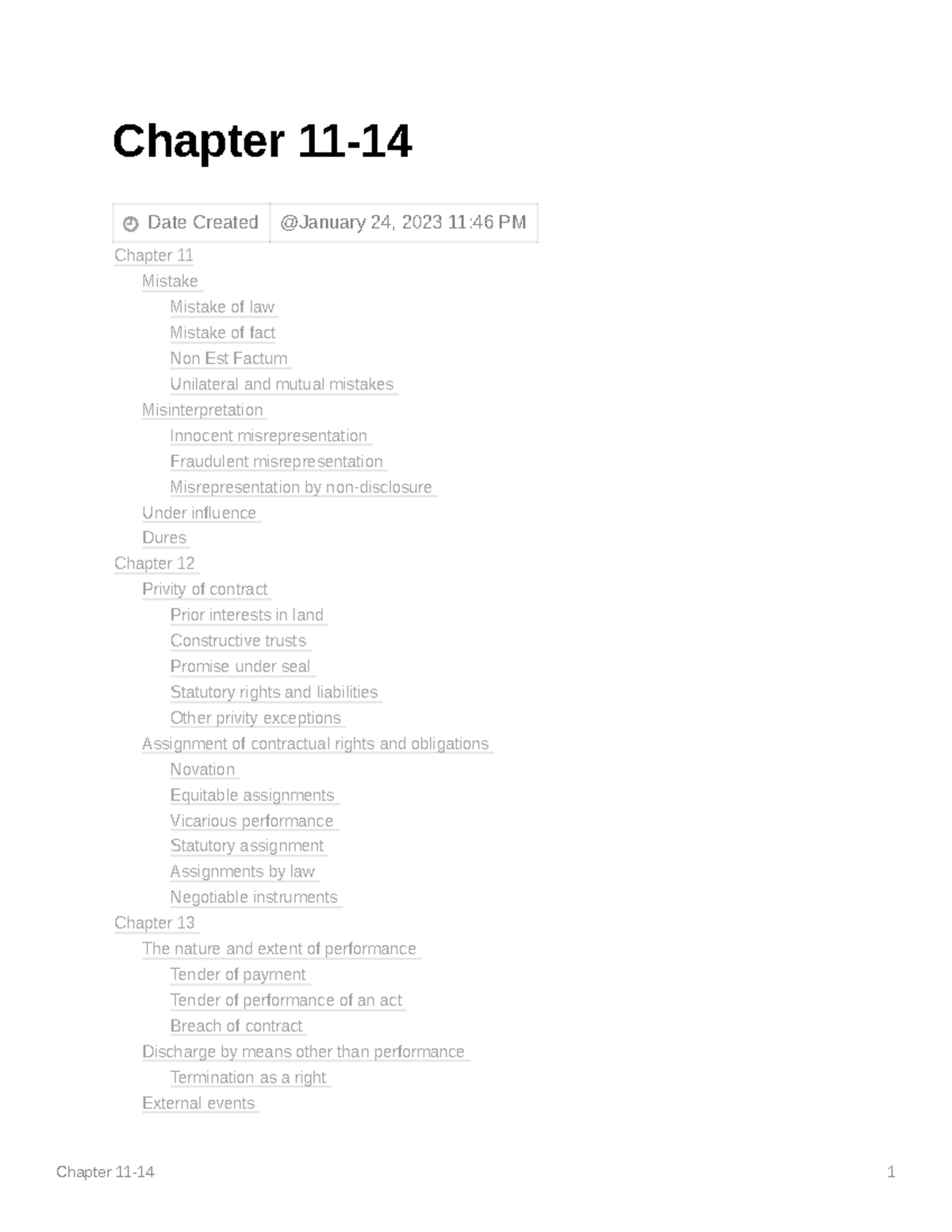 Chapter 11-14 - ADMS2610 NOTES - Chapter 11- Date Created @January 24 ...