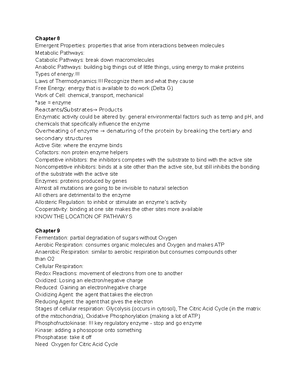 Definition matching - Notes - BIO-181 - GCU - Studocu