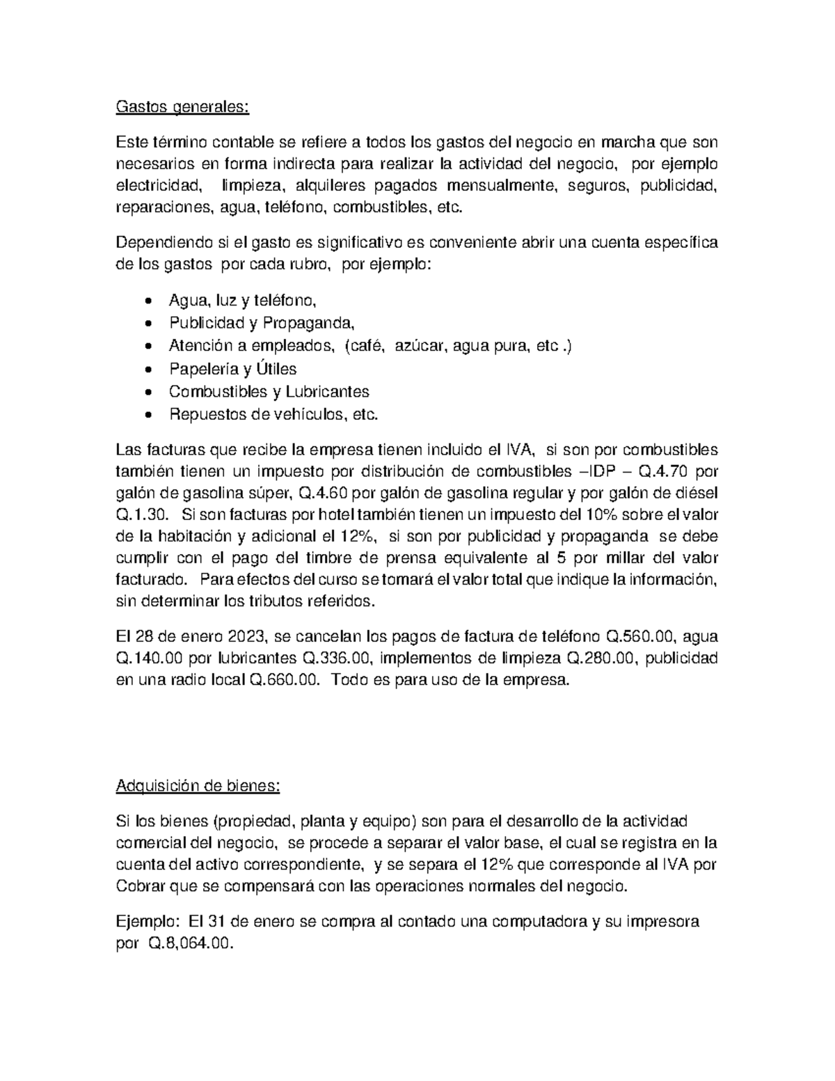 Gastos generales 2023 - Gastos generales: Este término contable se ...