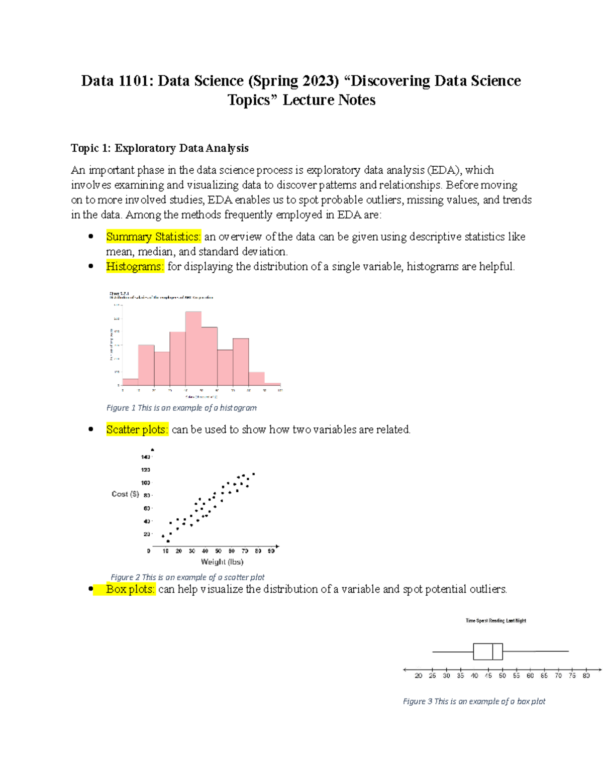 Data 1101 Discovering Data Science Topics - Data 1101: Data Science (Spring 2023) “Discovering ...