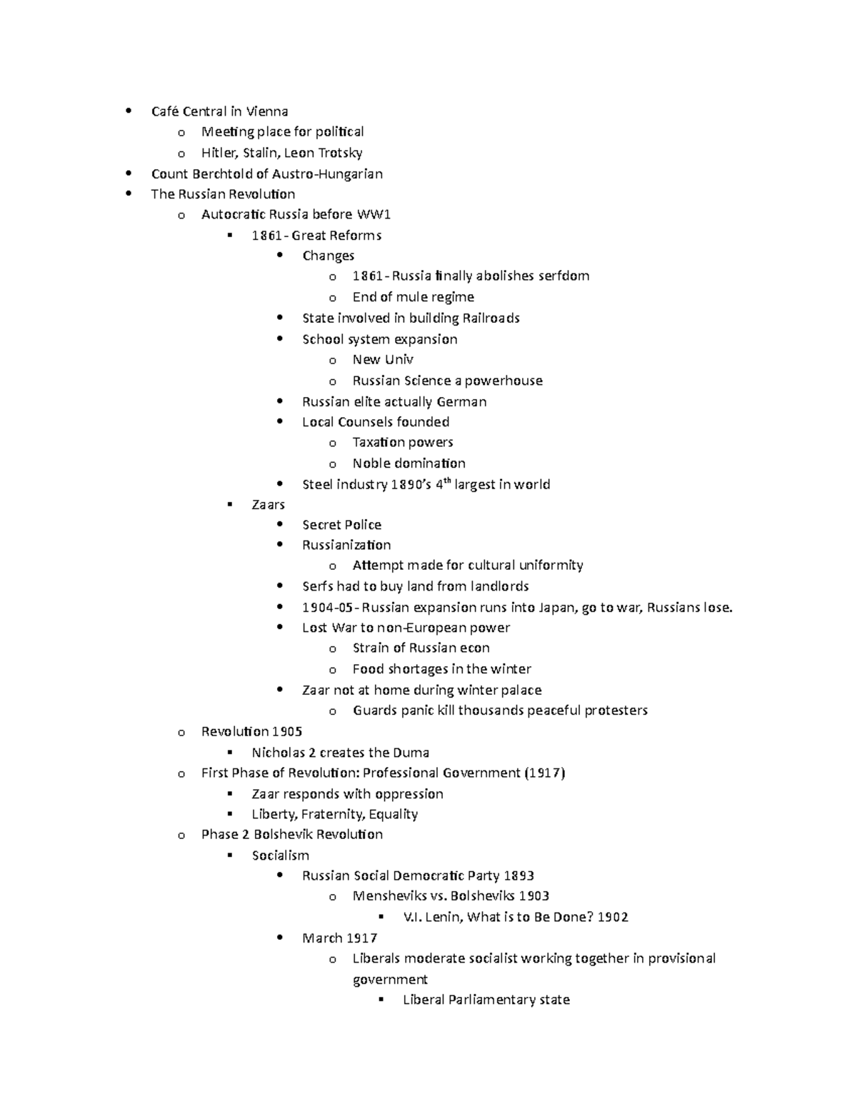 WC noted 3-27-2019 - Notes - Café Central in Vienna o Meeting place for ...