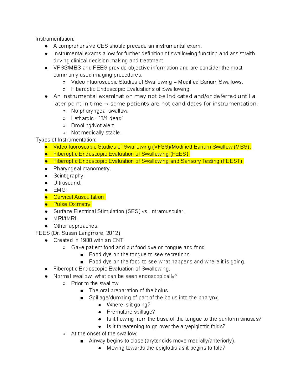 Instrumentation - Instrumentation: A comprehensive CES should precede ...