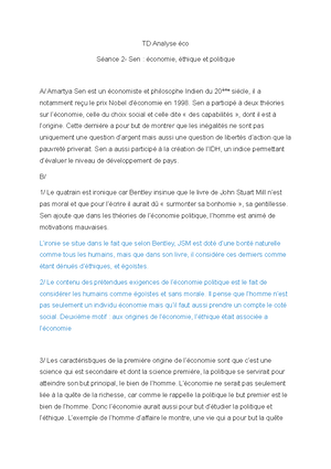 Chapitre 2 - Analyse économique - Chapitre 2 : Les Classiques Le terme classique signifie ...