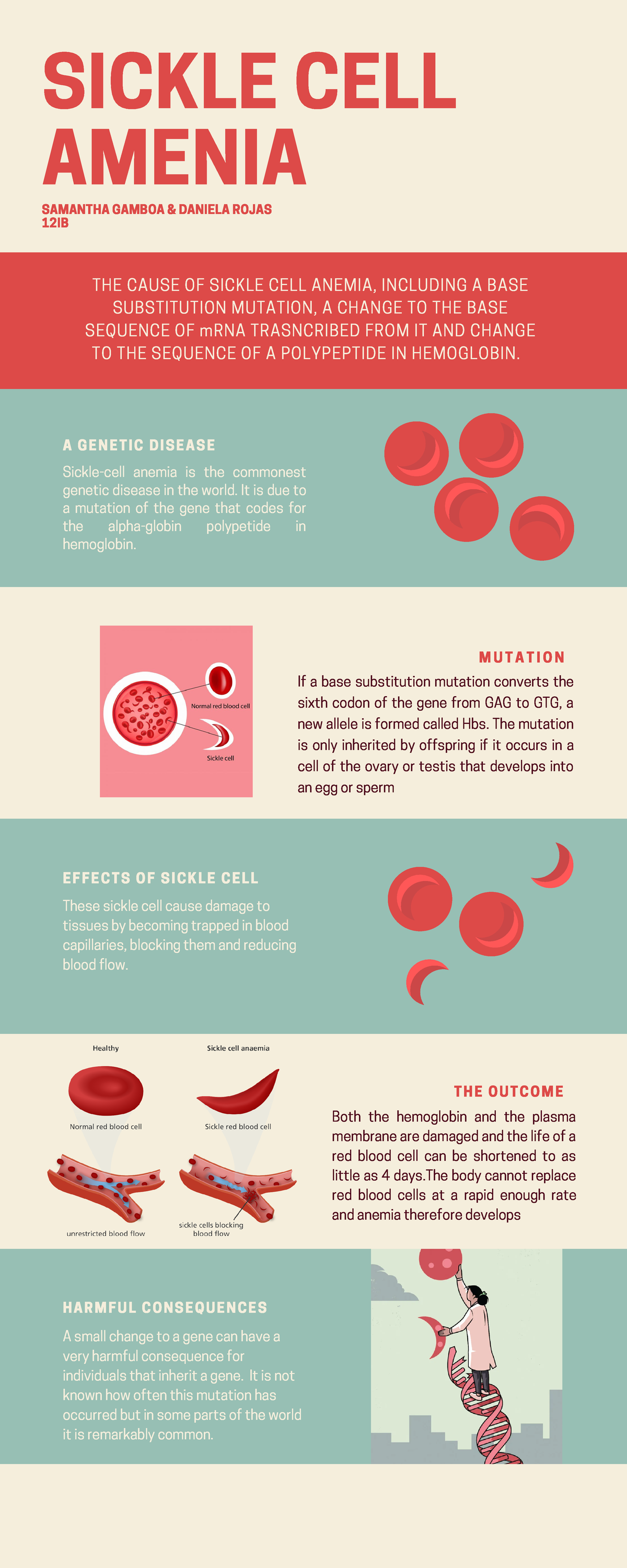 Sickle CELL Anemia. Biology - SICKLE CELL AMENIA SAMANTHA GAMBOA ...