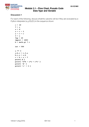 Tutorial - 3 - 03 Electrophilic Aromatic Substitution (Extra)- Answers - CH2102 Organic ...
