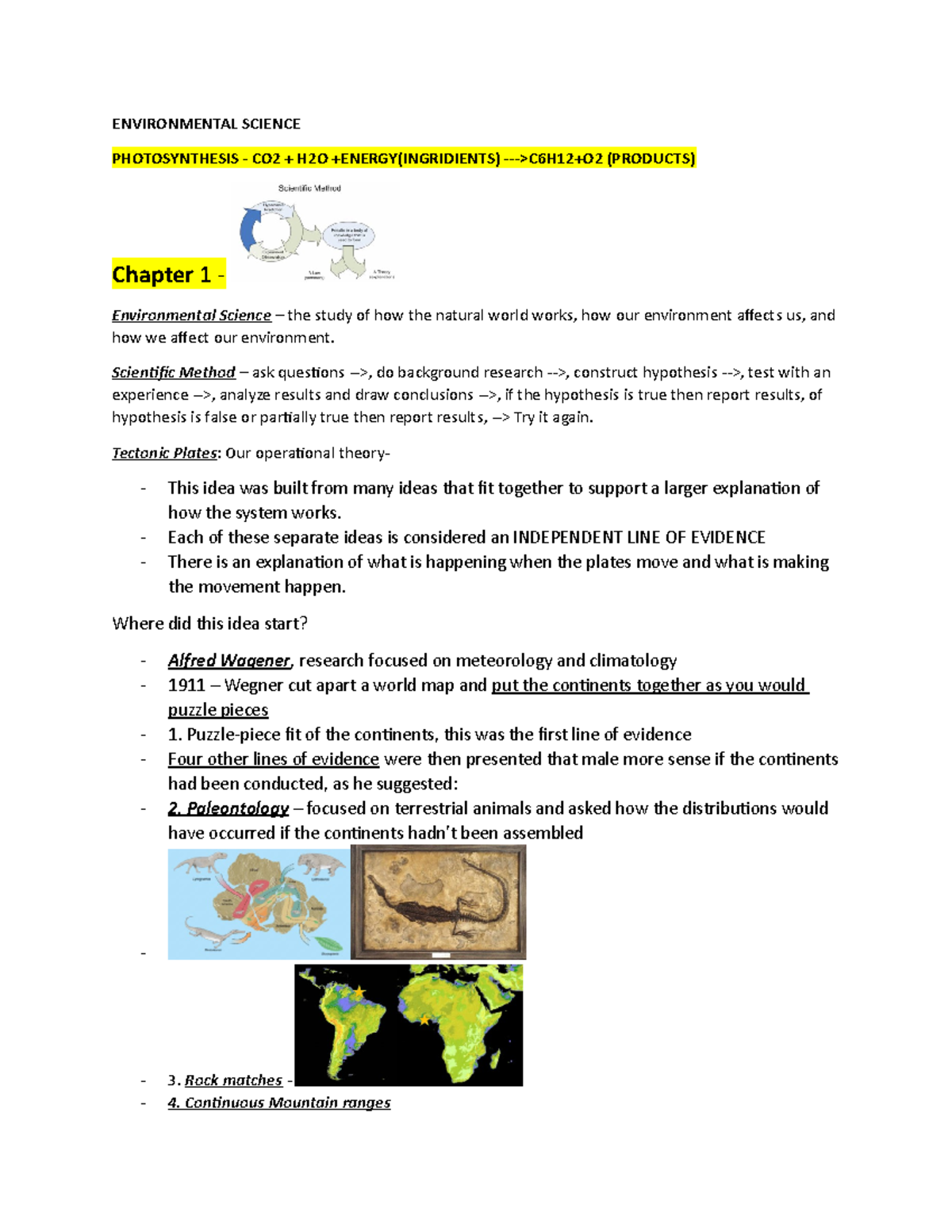 Environmental science 2022 - ENVIRONMENTAL SCIENCE PHOTOSYNTHESIS - CO2 ...