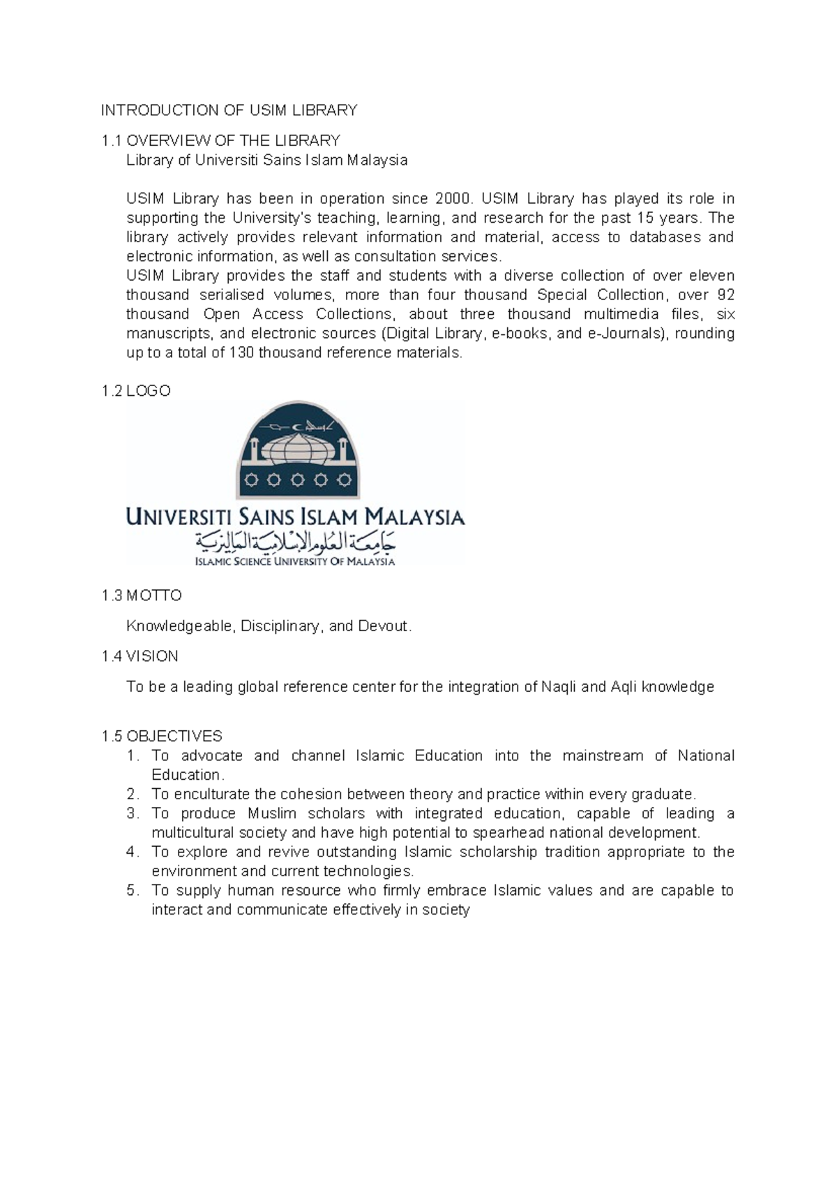 Introduction OF USIM Library - INTRODUCTION OF USIM LIBRARY 1 OVERVIEW ...