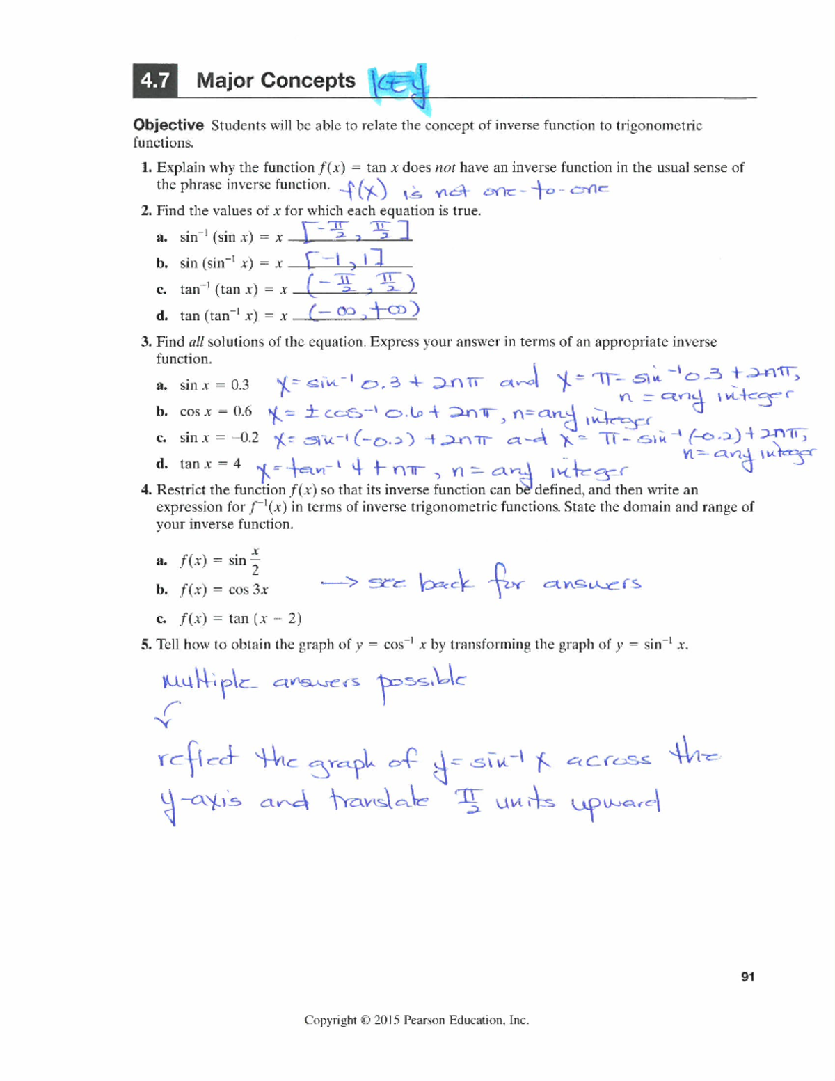 WS 4.7 Major Concepts - MATH 1113 - Studocu