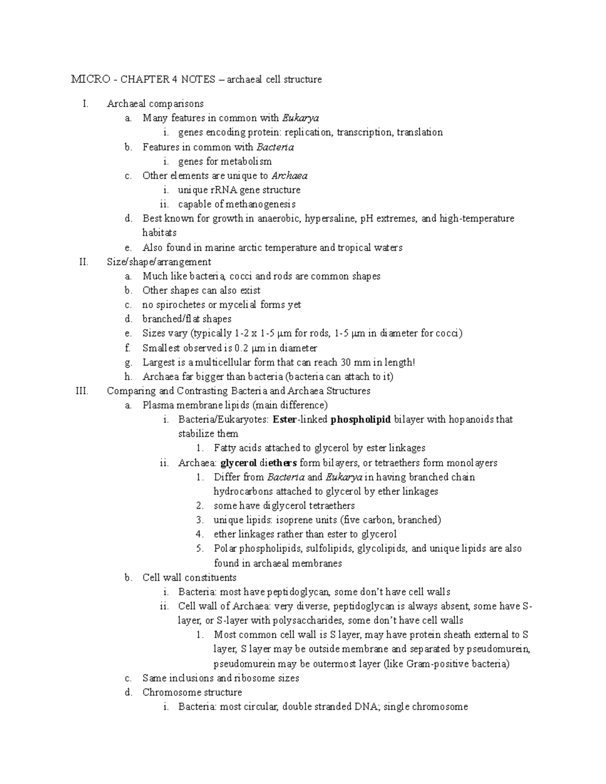 2021 Microbiology lecture notes week4 - MICRO - CHAPTER 4 NOTES ...