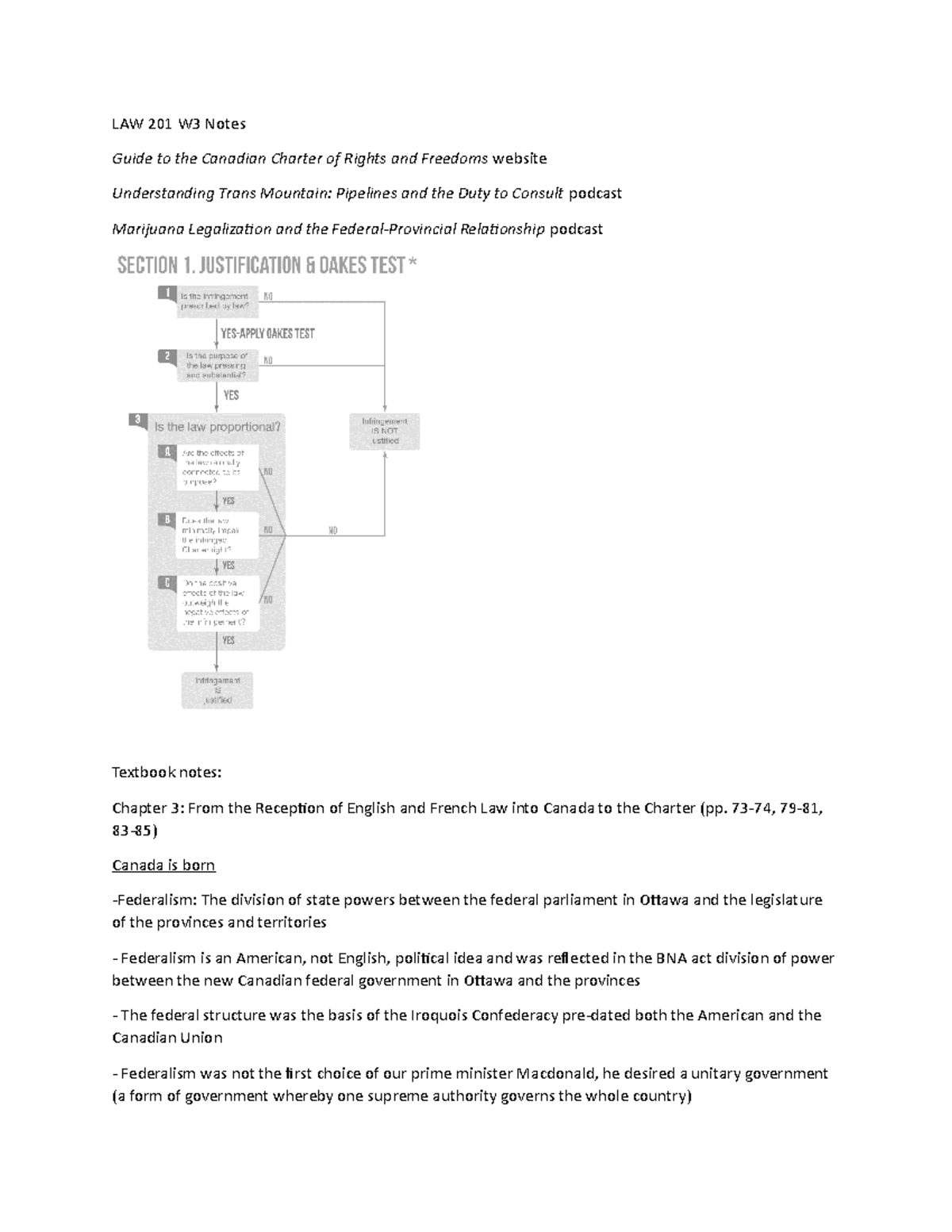 LAW 201 W3 Notes - Online course - LAW 201 W3 Notes Guide to the ...