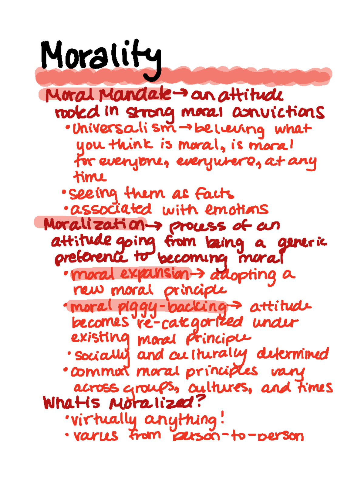 Social Psychology Exam 3 - Morality Moral Mandate an attitude rooted in ...