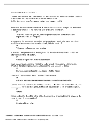 Conflict Resolution Milestone 1 - 1 Collaborative law is commonly used ...