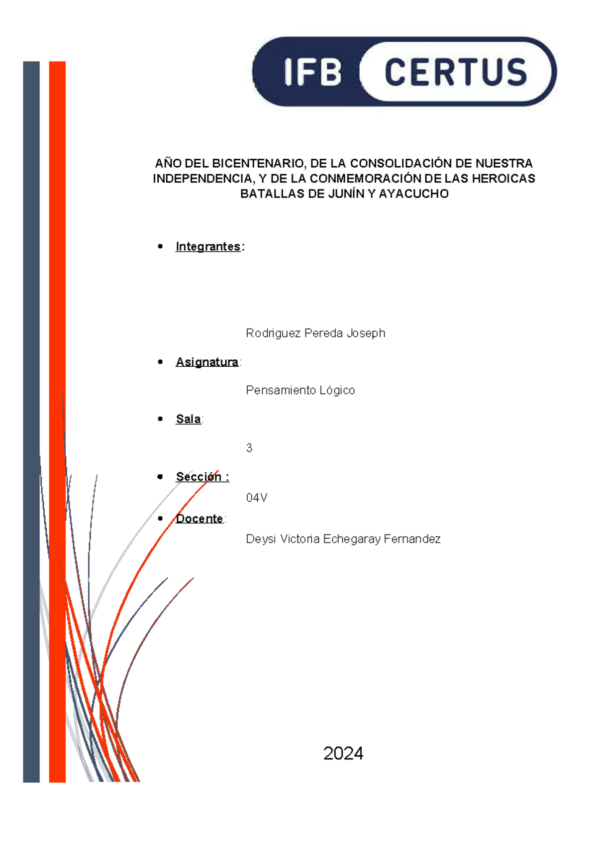 374464663-caratula-certus - AÑO DEL BICENTENARIO, DE LA CONSOLIDACIÓN ...
