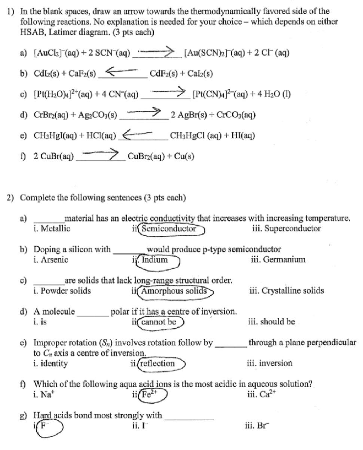 Acid-Base Quiz #1 - Acid-Base Quiz #1 with answers - CH 1402 - Studocu
