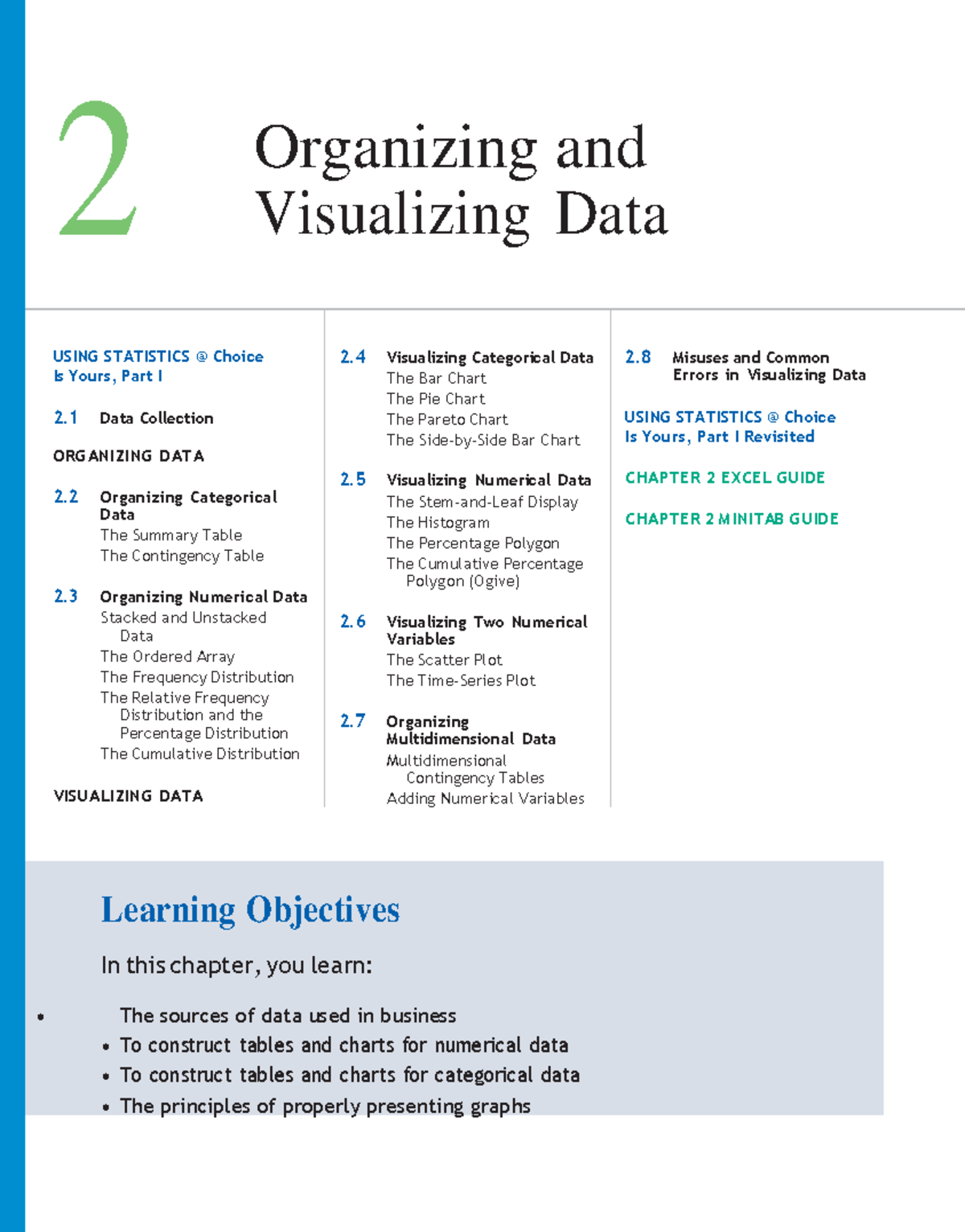 Chapter 2 (e-book) - From BAT - Organizing and Visualizing Data USING STATISTICS @ Choice Is ...