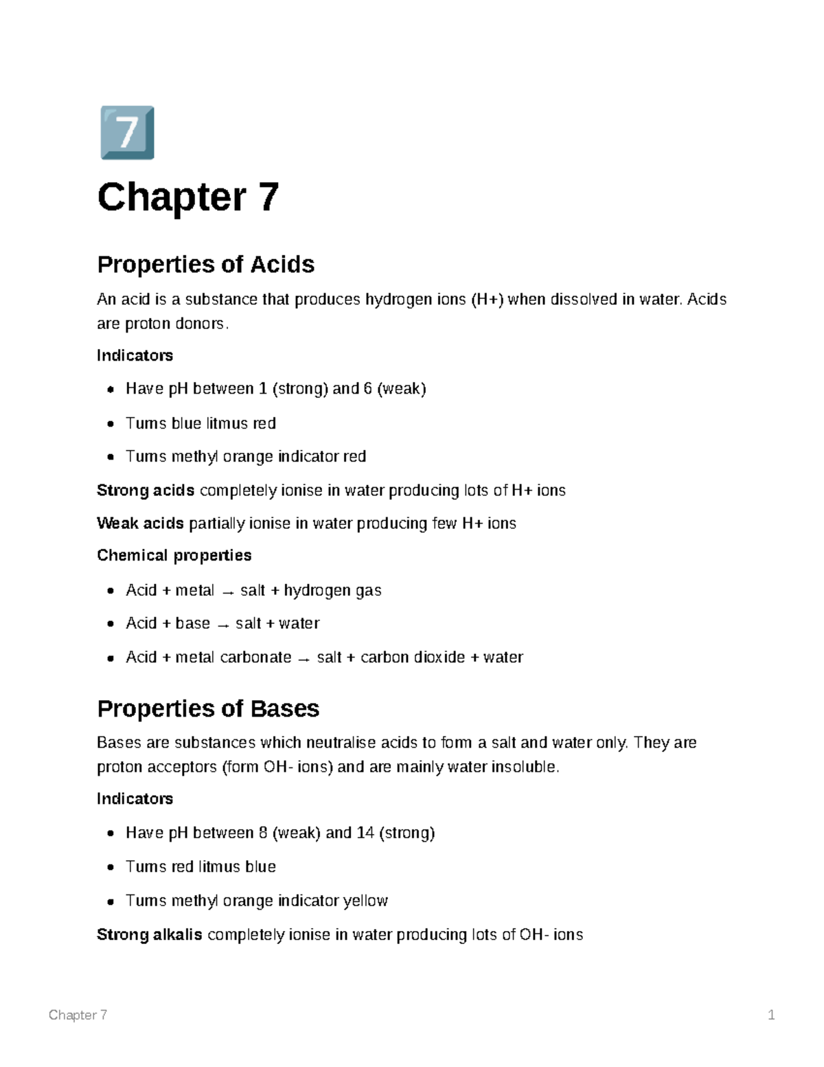 Chapter 7 - chap 7 is acid bases and salts - Chapter 7 1 ... Chapter 7 - chap 7 is acid bases and salts - Chapter 7 1 ...