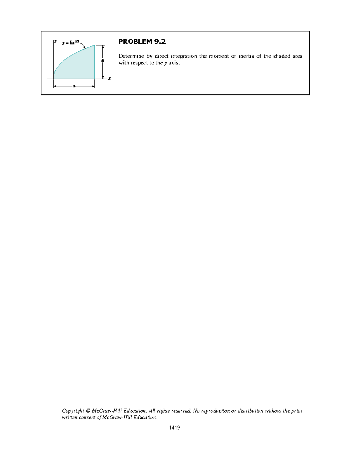 Chapter 9 Statics Problems - Copyright © McGraw-Hill Education. All ...
