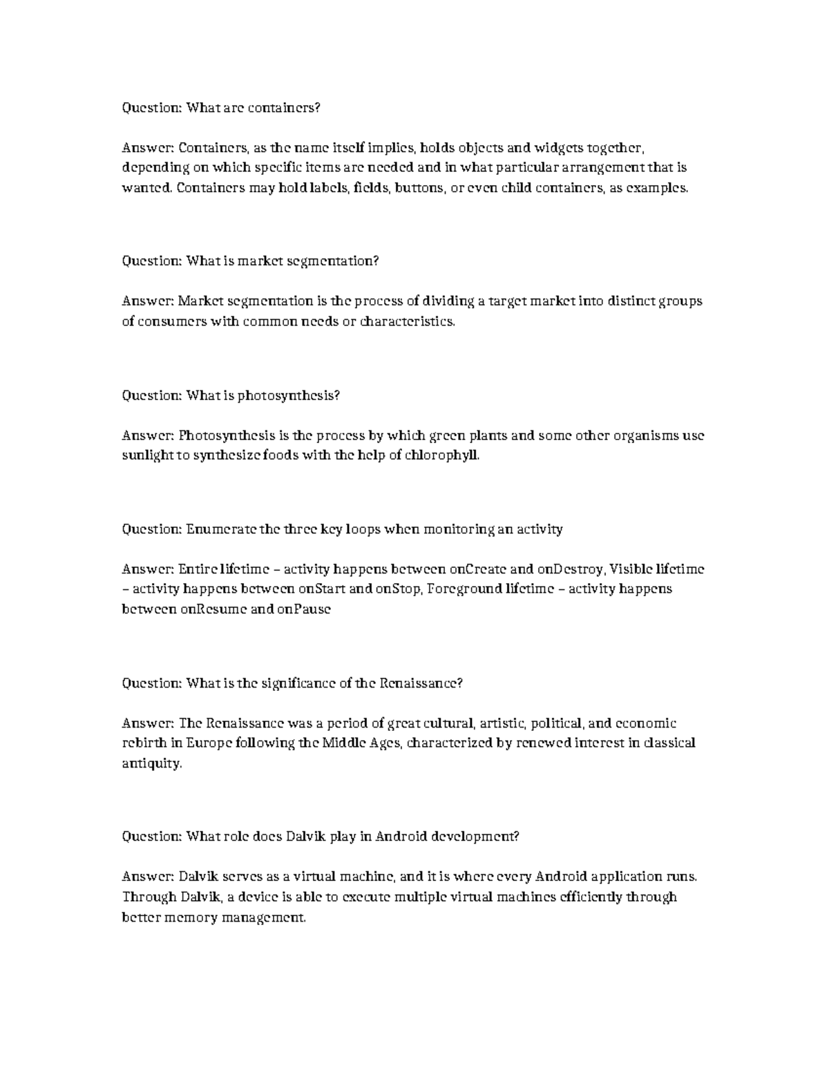 Footie unity nimocks - LECTURE NOTES SCAS - Question: What are ...