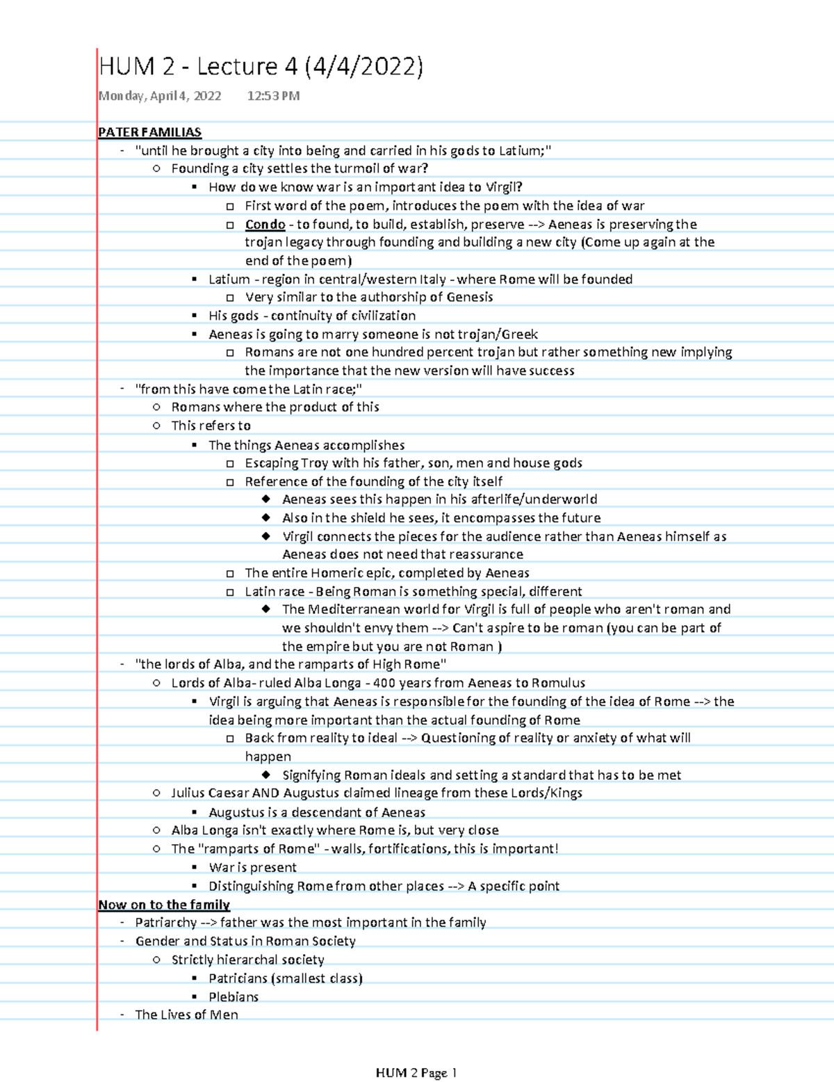 HUM 2 - Lecture 4 (442022) - HUM2 - UCSD - Studocu