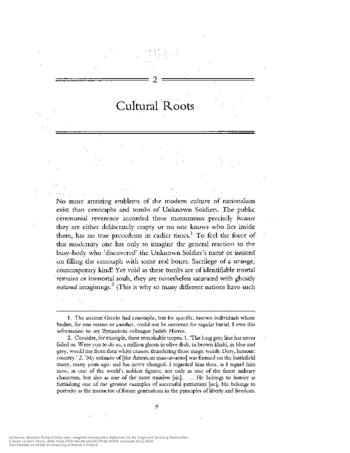 Anderson Cultural Roots - E-book, London: Verso, 2006, hdl.handle/2027 ...