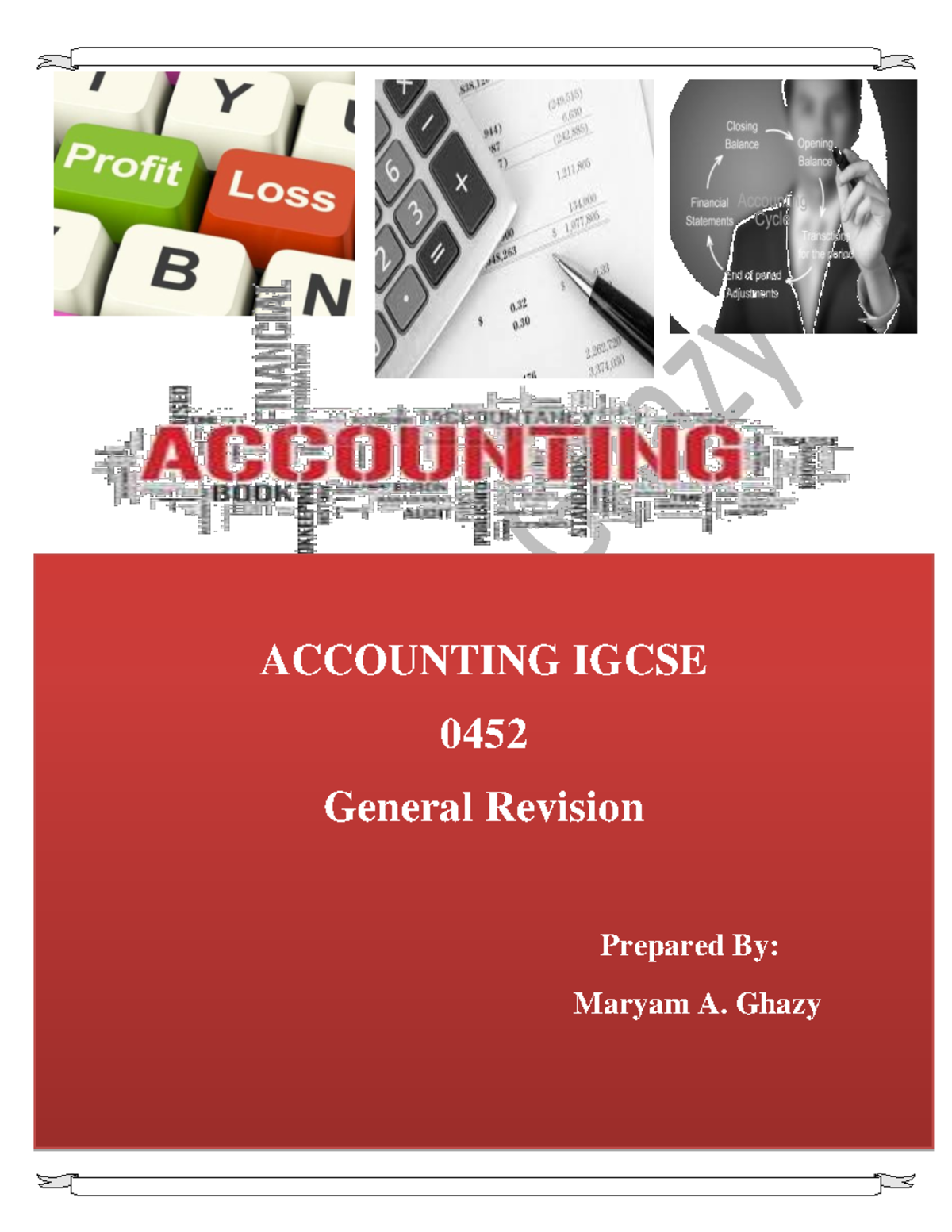 Revision-2017 - notes acca - ACCOUNTING IGCSE 0452 General Revision ...