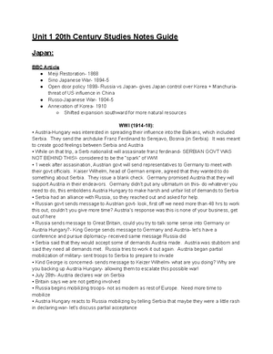 Unit 7 Amsco Notes - Unit 7- WHAP AMSCO Notes 7-Shifting Power Context ...