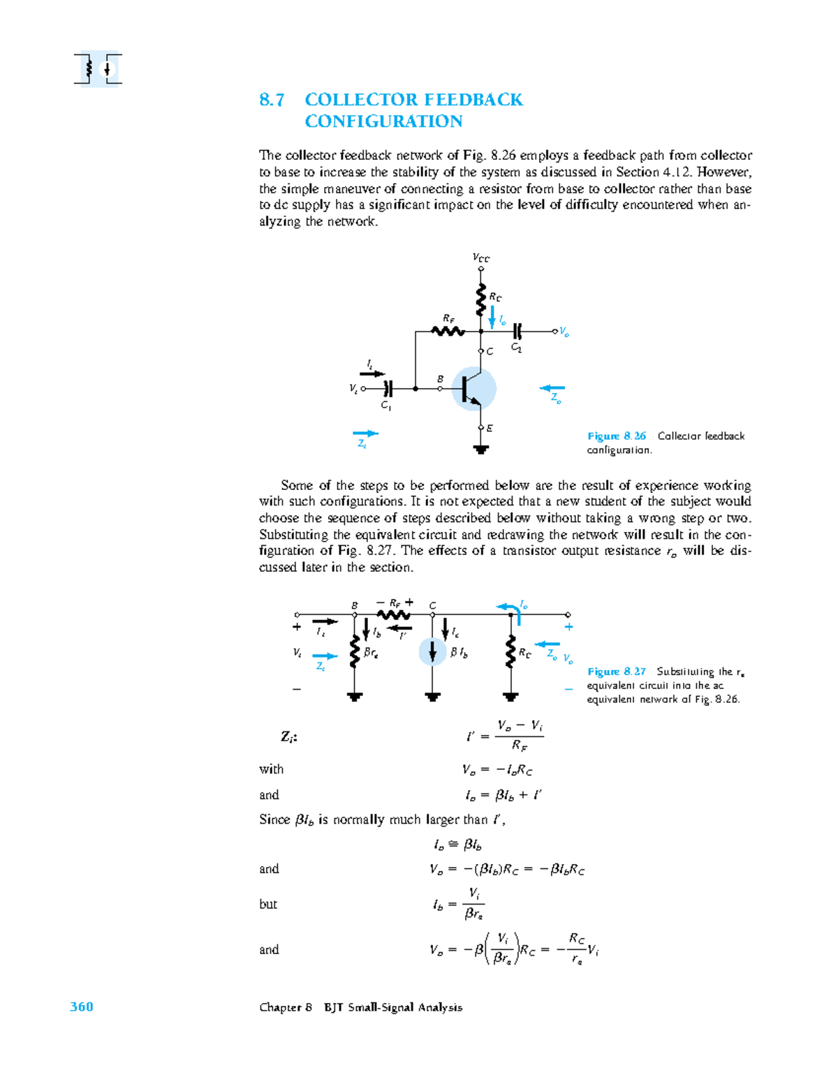 Electronics-37 - Electronics - 8 COLLECTOR FEEDBACK CONFIGURATION The ...