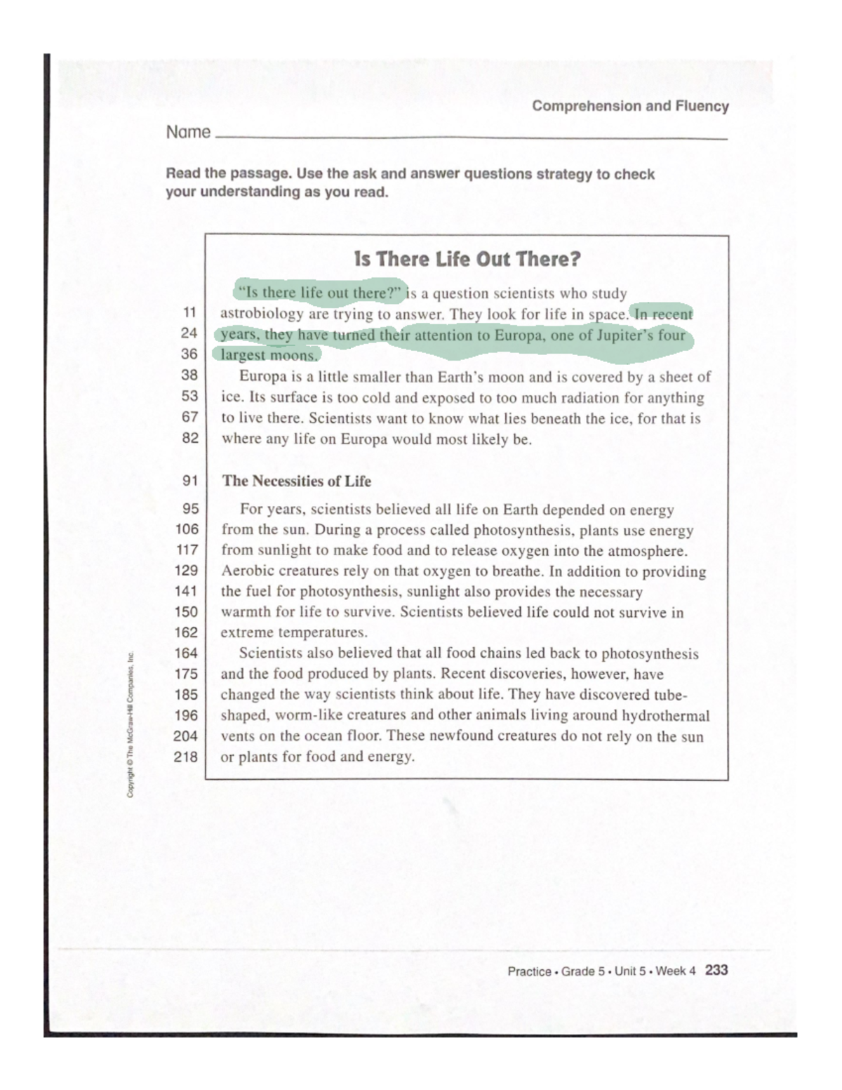 Aliyah Nardi - story only Blue comprehension u5w4 - ENG 503 - Studocu