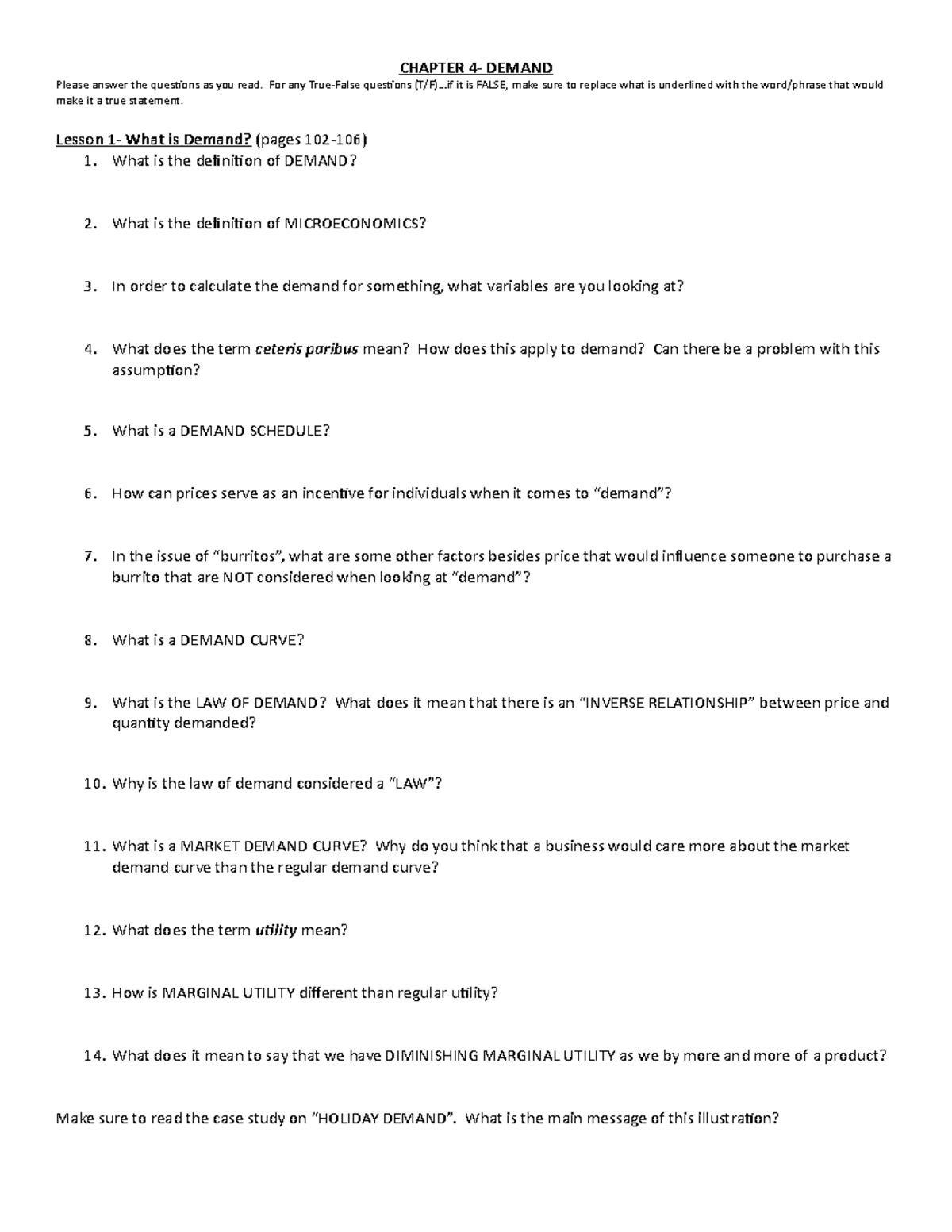 4 - practice shit - Please answer the questions as you read. For any ...