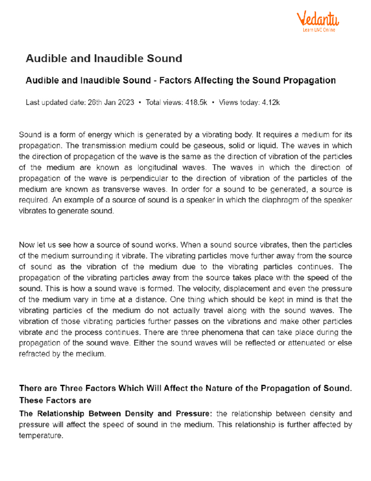 Audible and Inaudible Sound - B.tech CSE - Studocu