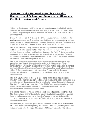 New Nation Movement case summary - New Nation Movement v High Court of ...